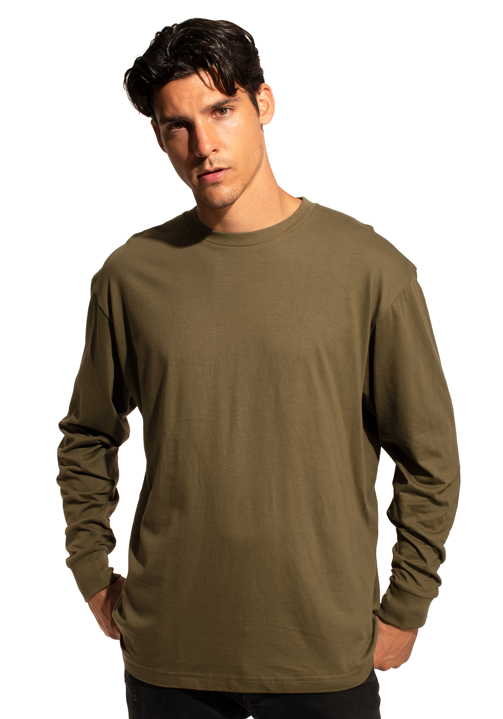 Men's Premium Long Sleeve Tee | Cotton-Heritage