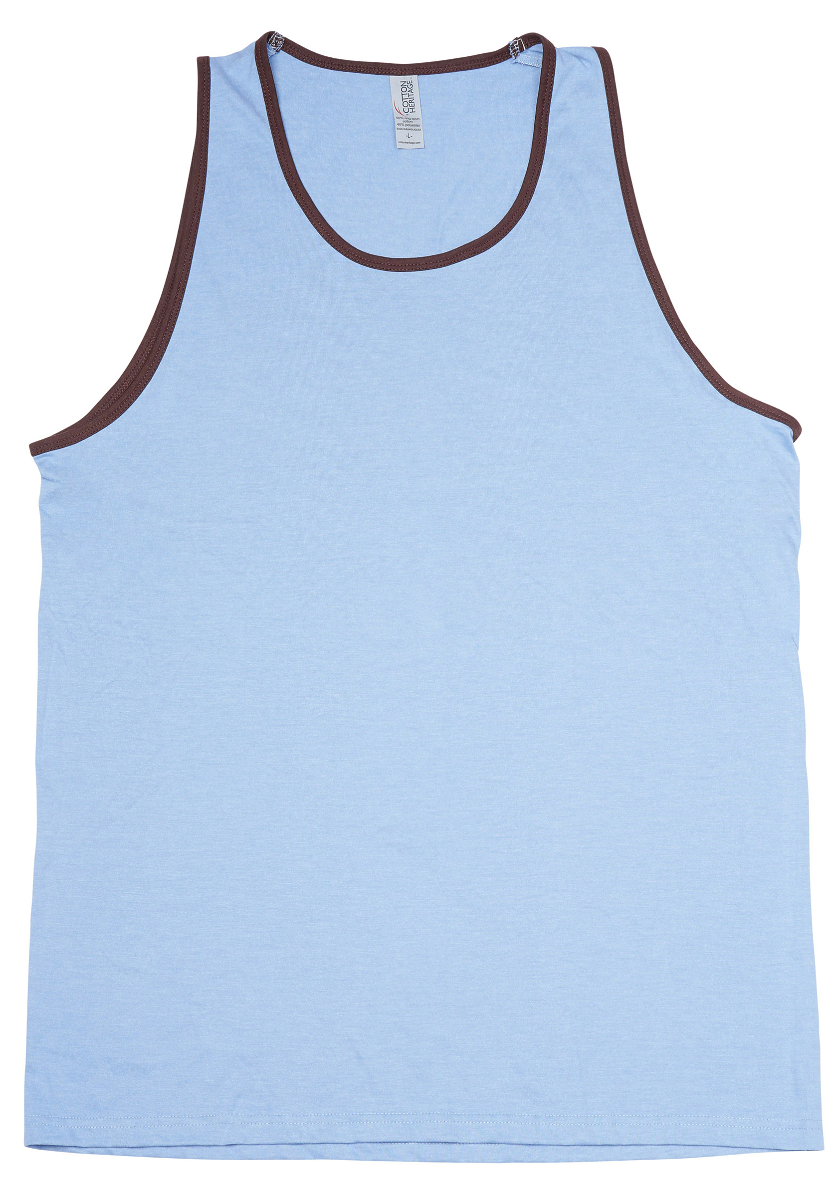 Premium Contrast Trim Tank Top | Cotton-Heritage