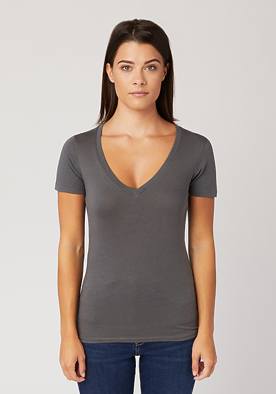 Fitted Signature V-Neck Tee | Cotton Heritage