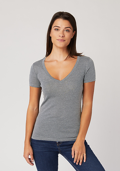 Fitted Signature V-Neck Tee | Cotton Heritage