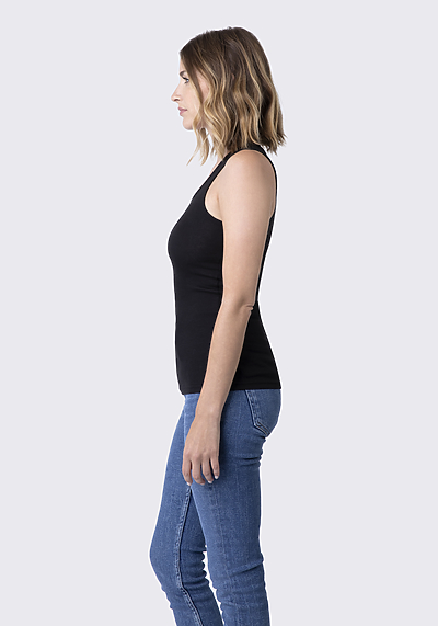 Women's Fitted 2x1 Rib Tank | Cotton Heritage